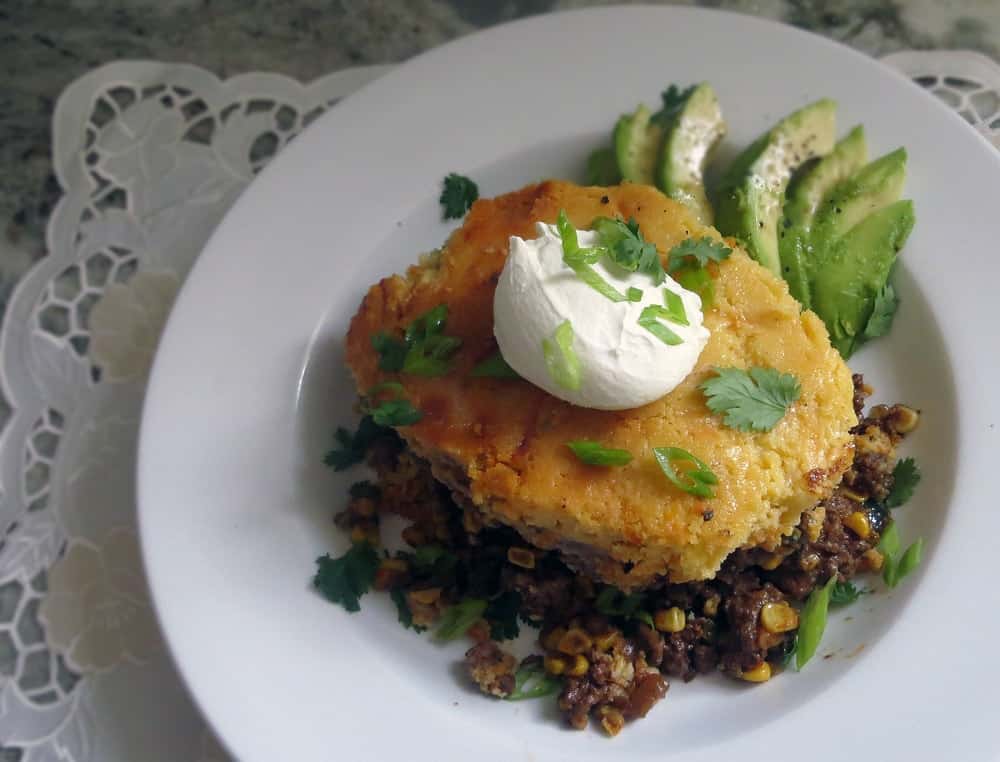 Taco Cornbread Pie - Cooking and Cussing
