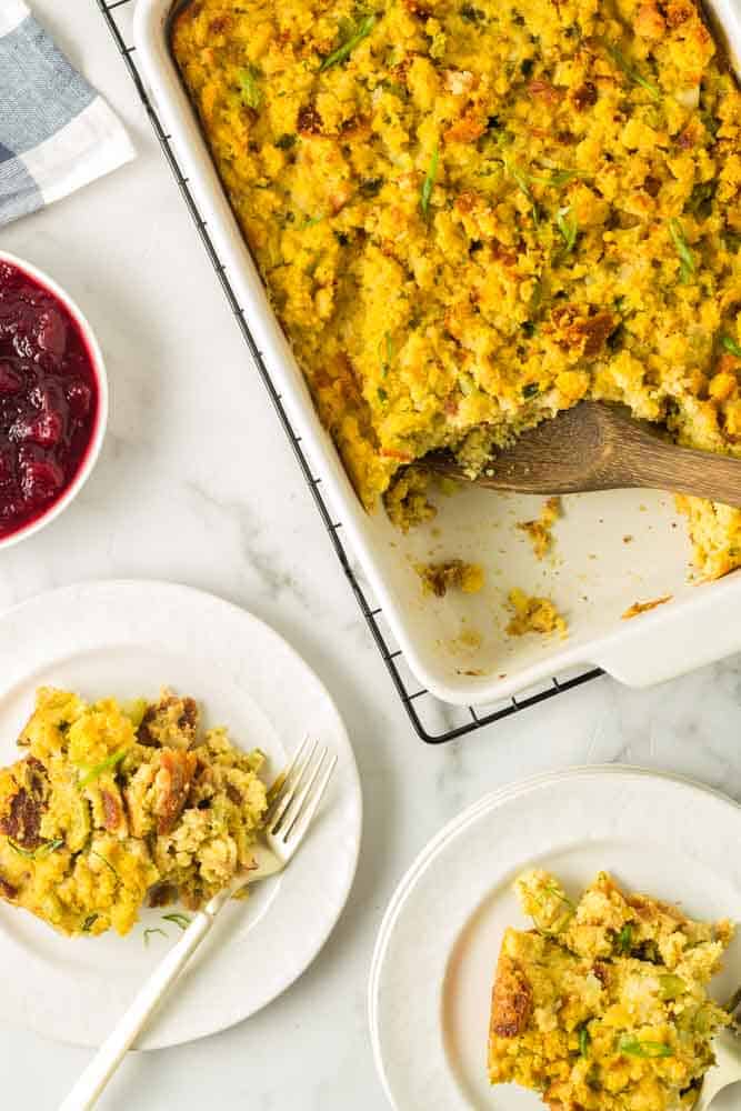 Traditional Southern Cornbread Dressing - Cooking and Cussing