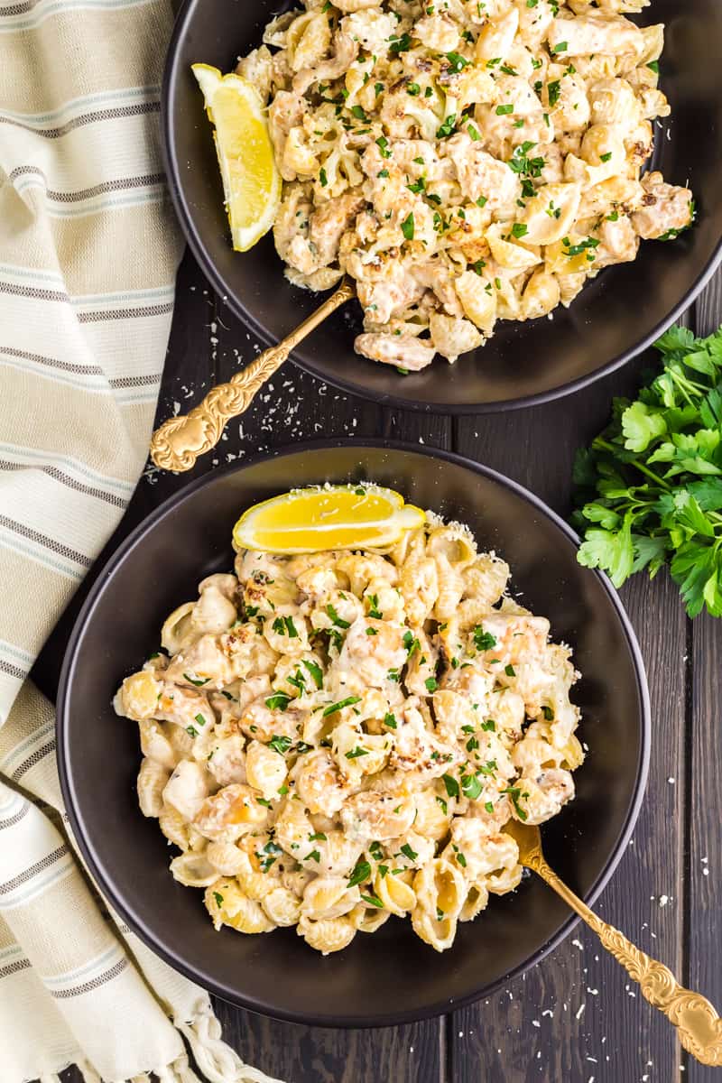 Creamy Garlic Chicken Pasta - Cooking and Cussing